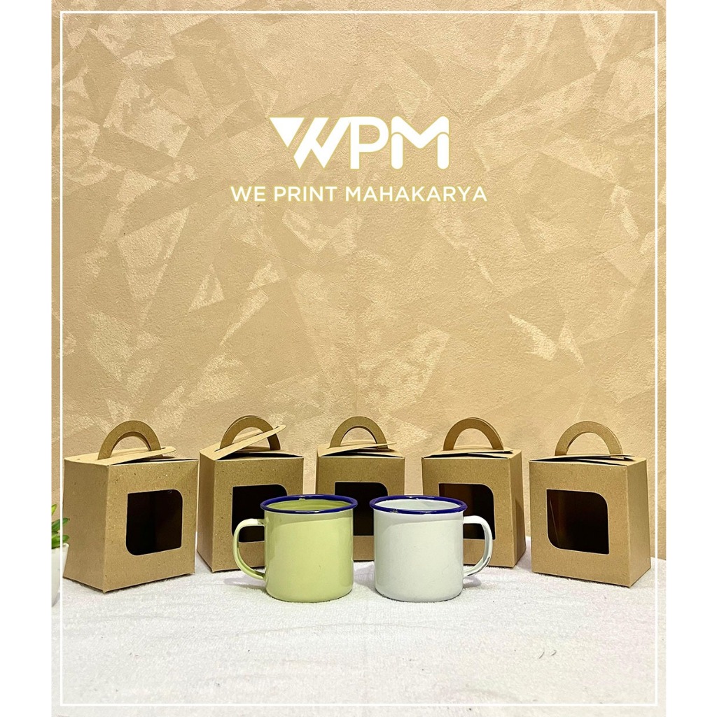 Jual BOX PACKINGAN SOUVENIR MUG ENAMEL / MUG SENG | Shopee Indonesia