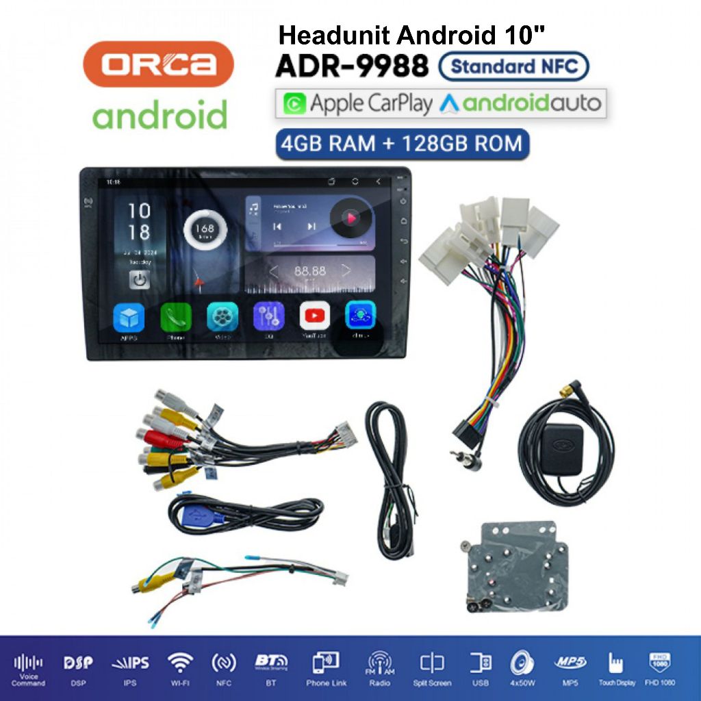 Jual Headunit android ORCA 4GB 128GB New Standard NFC 4/128 | Shopee ...