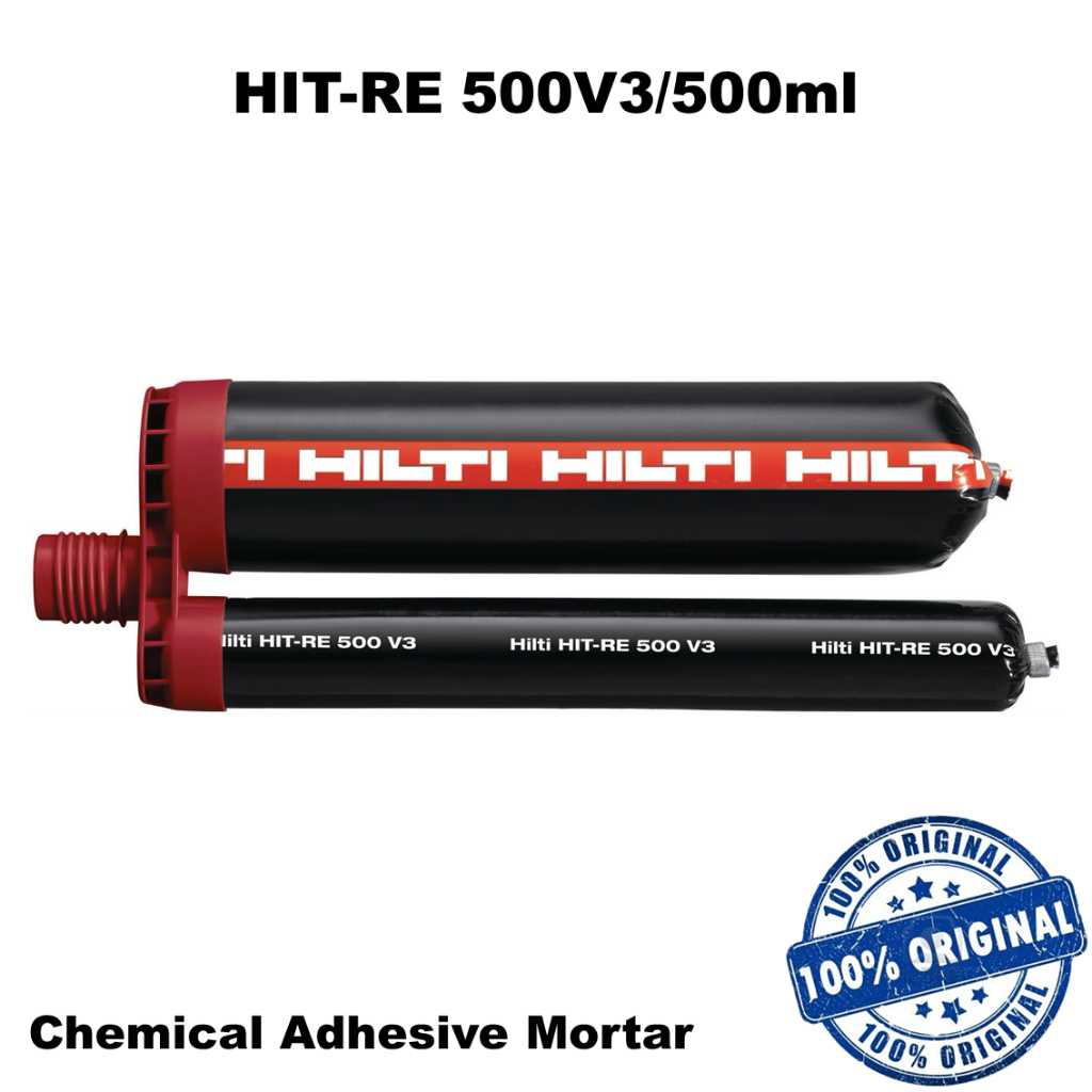 Jual Lem Chemical HILTI RE 500 V3 / 500ml Chemical Adhesive Mortar ...