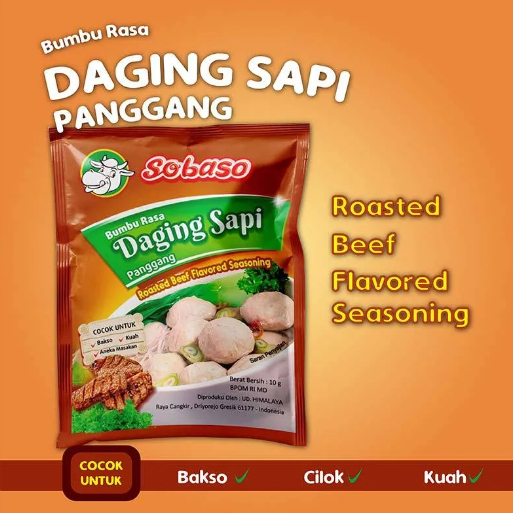Jual Sobaso Bumbu Rasa Daging Sapi Panggang 10 g cocok untuk aneka ...