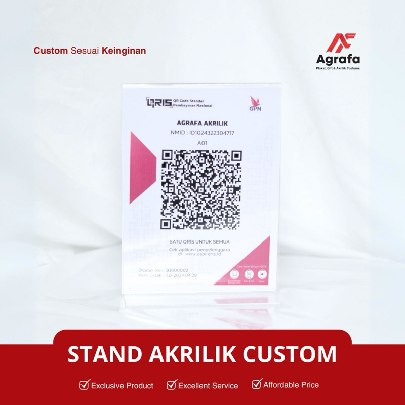 Jual STAND AKRILIK TRANSPARAN MURAH BISA CUSTOM UKURAN - AGRAGA AKRILIK ...
