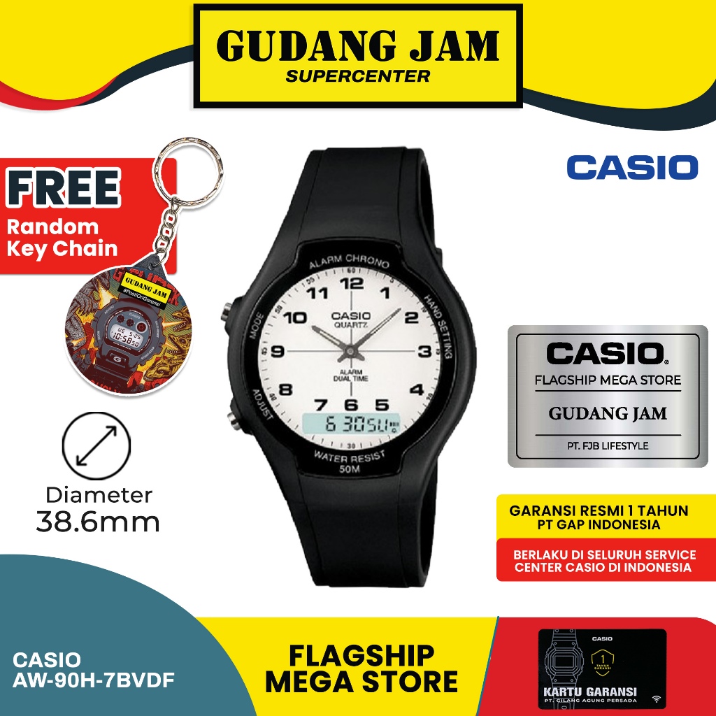 Jual Casio General AW-90H-7BVDF AW-90H AW-90 AW90H AW 90H | Shopee ...