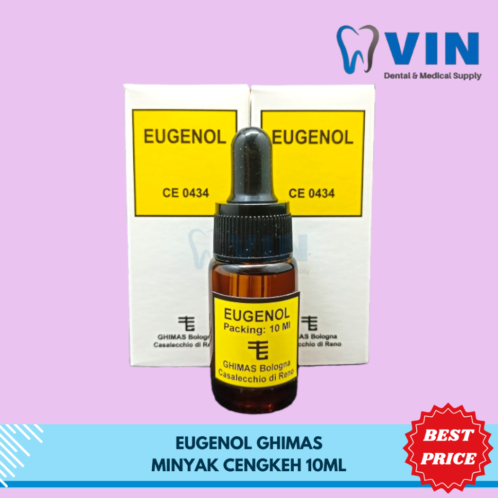 Jual Eugenol ghimas minyak cengkeh / obat peradangan gigi 10ml | Shopee ...