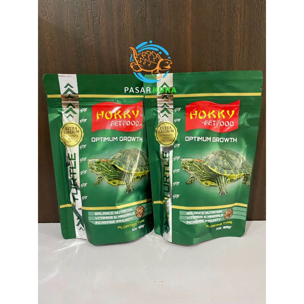 Jual Pelet Hokky Turtle 100gr Pelet Makanan Kura Air Brazil Damer Daun ...
