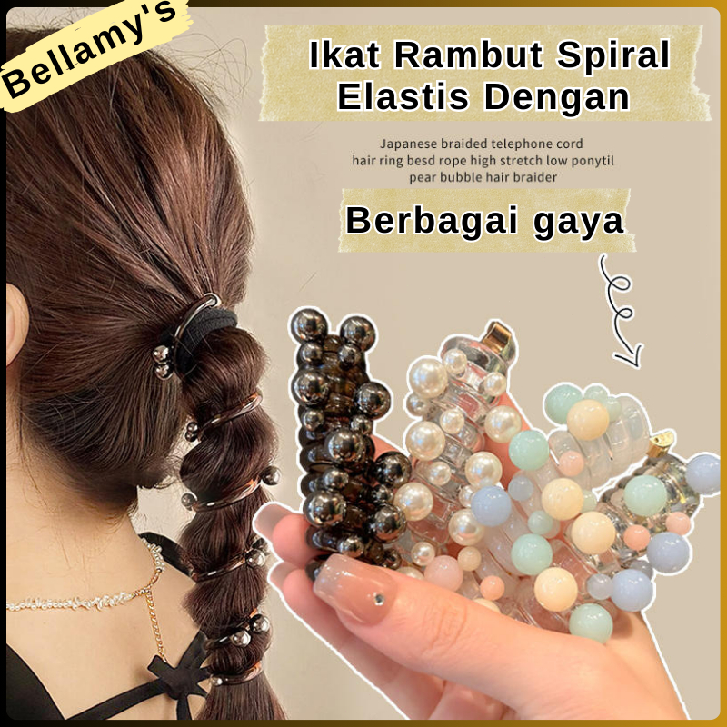 Jual COD ️ Karet gelang gadis artefak tetap ekor kuda ikat telepon ...