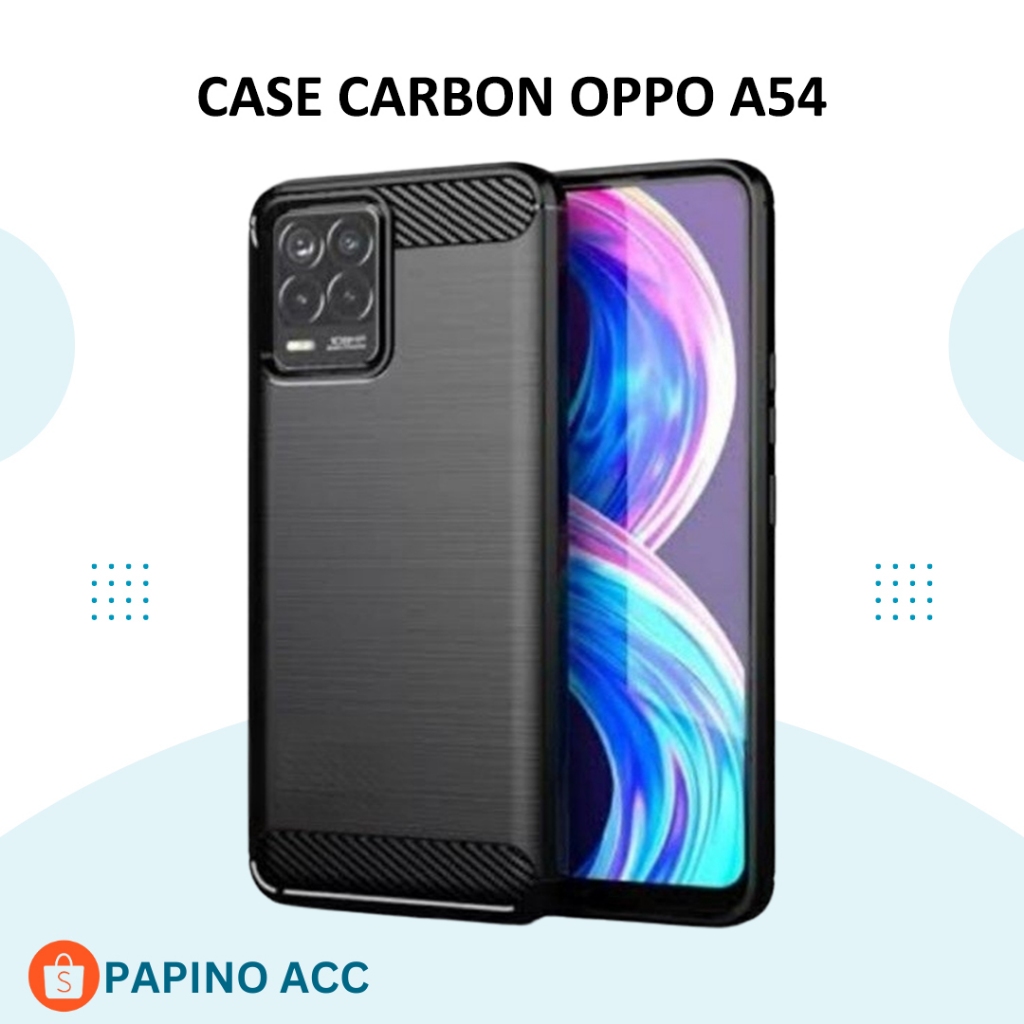 Jual SOFTCASE OPPO A54 - SLIM FIT CARBON IPAKY OPPO A54 CASING HP ...