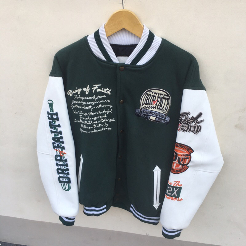 Jual Fatih industries X Drip Experiments Special Varsity jacket ...