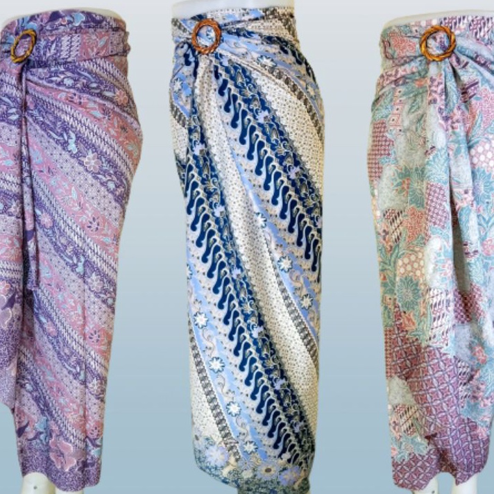 Jual TERBARU Rok Lilit Batik Modern Rok Lilit Batik Warna Pastel Rok ...