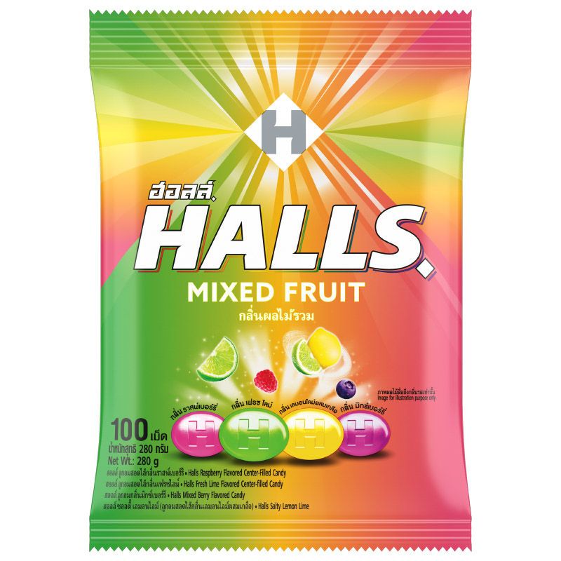 Jual Halls Candy Bag Mixed Fruit 280g | Shopee Indonesia