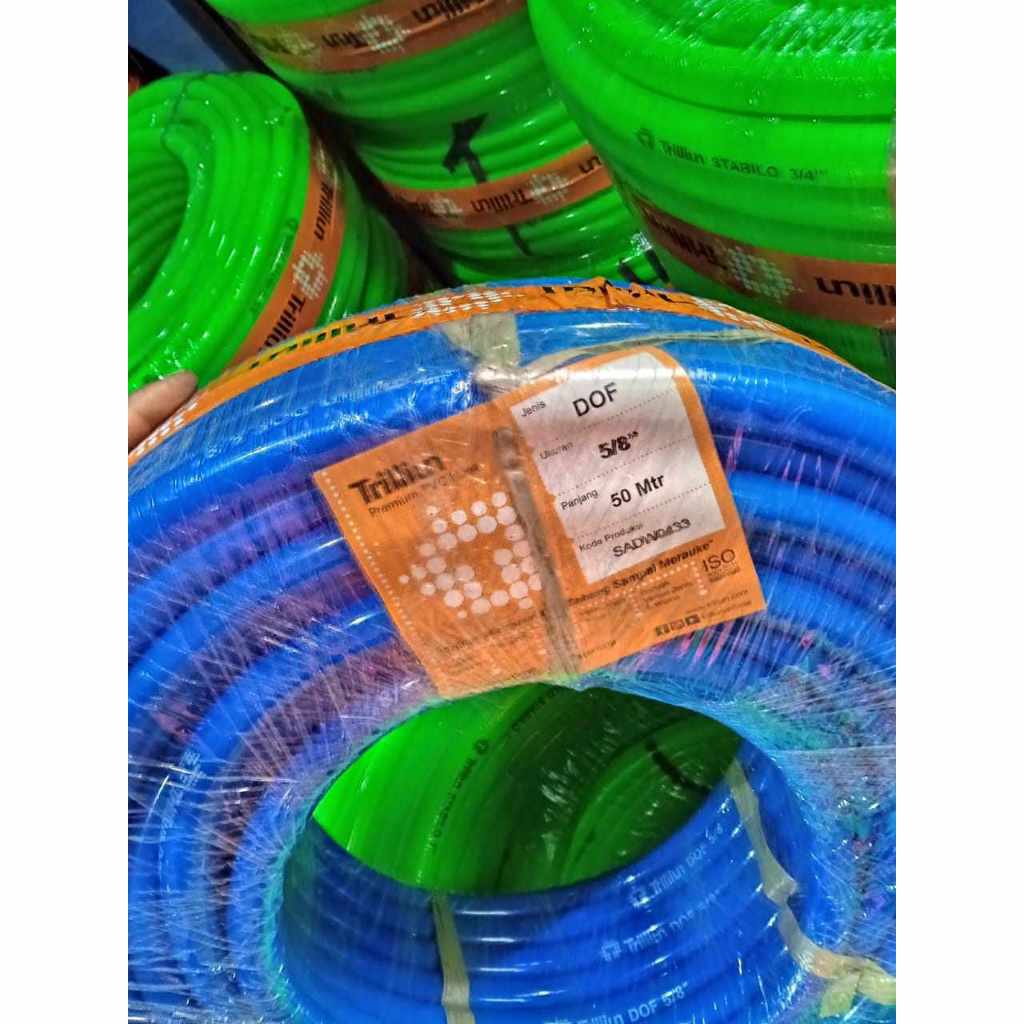 Jual TERLARIS SELANG AIR BER SNI TRILIUN 5/8 INCH DOF PANJANG 50 METER FULL/SELANG TAMAN/SELANG ...