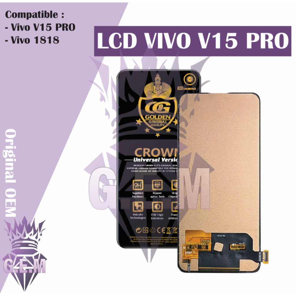 Jual LCD TOUCHSCREEN FULLSET VIVO V15 PRO / VIVO 1818 COMPLETE ORIGINAL ...