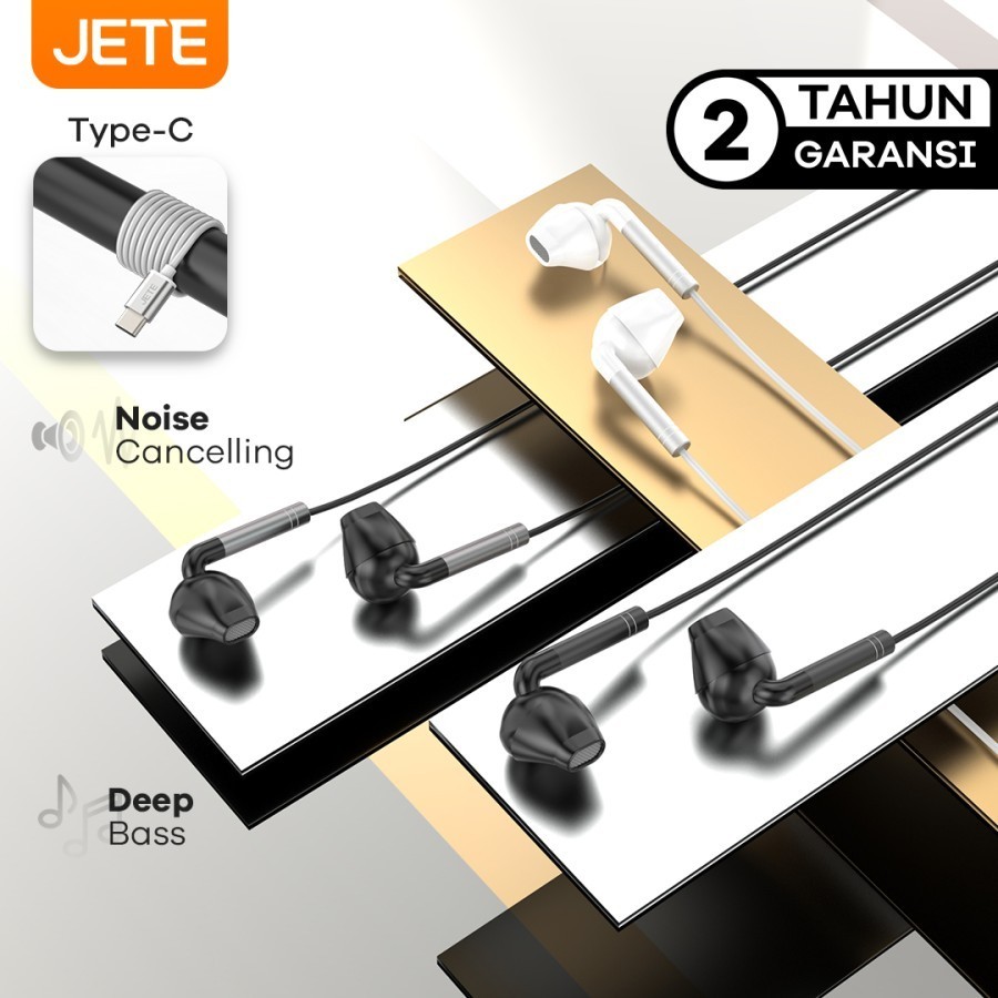Jual JETE HX12 Headset Earphone Super Bass Type-C with Mic - Garansi ...