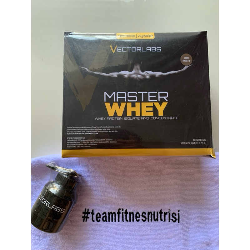 Jual Vectorlabs master whey 12 sachet rasa choco amaretto best seller ...