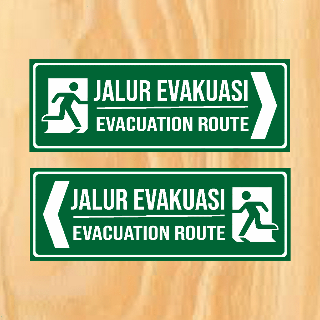 Jual Akrilik Rambu Evakuasi MODEL KE 1 | Akrilik Jalur Evakuasi ...