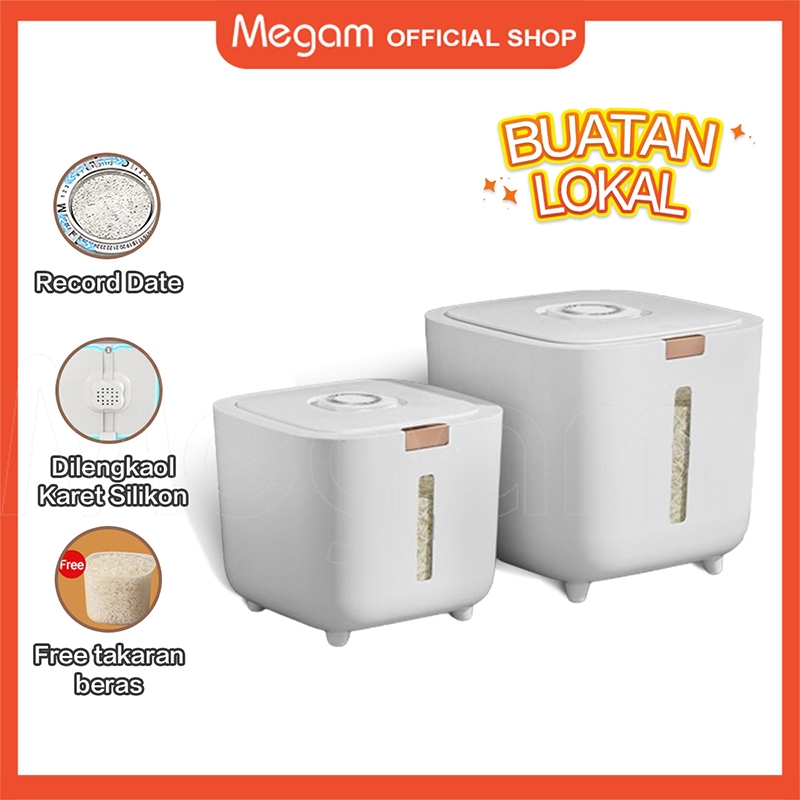 Jual 【BELI LOKAL】Megam Tempat Penyimpanan Beras Anti Kutu dan Serangga ...