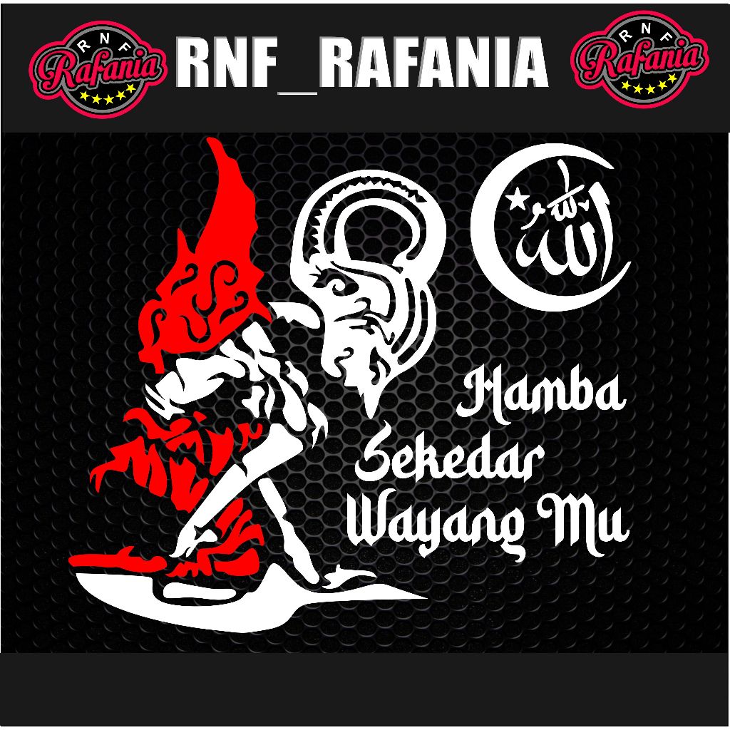 Jual Stiker Wayang Hamba Sekedar Wayangmu Cutting Stiker bisa kaca ...