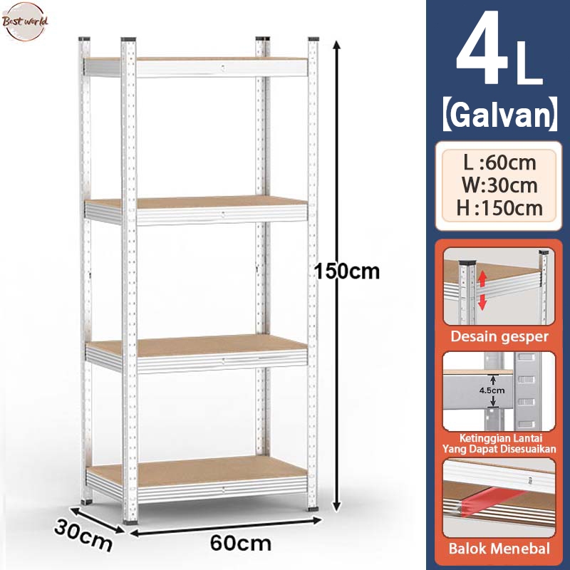 Jual Rak Besi Rak Besi Siku Lubang Rak Susun Serbaguna Rak Gudang Rak ...