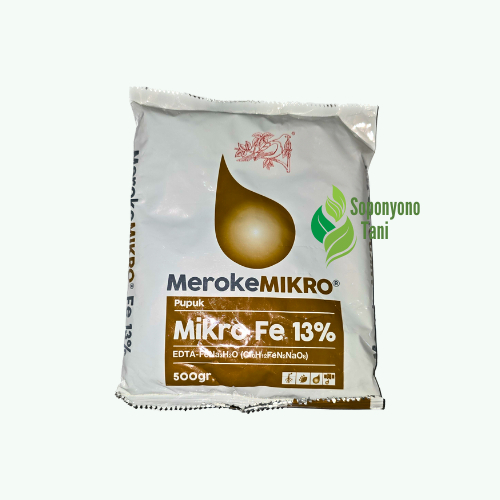 Jual Pupuk Meroke Mikro Fe 13% EDTA 500gr Asli Kemasan Pabrik ...