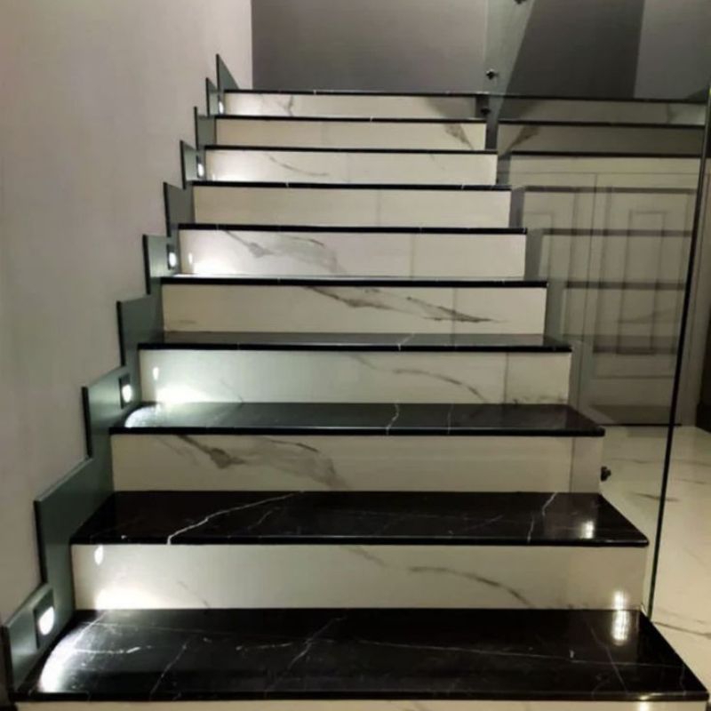 Jual Granit anak tangga stepnosing combinasi hitam putih corak 30x100 ...