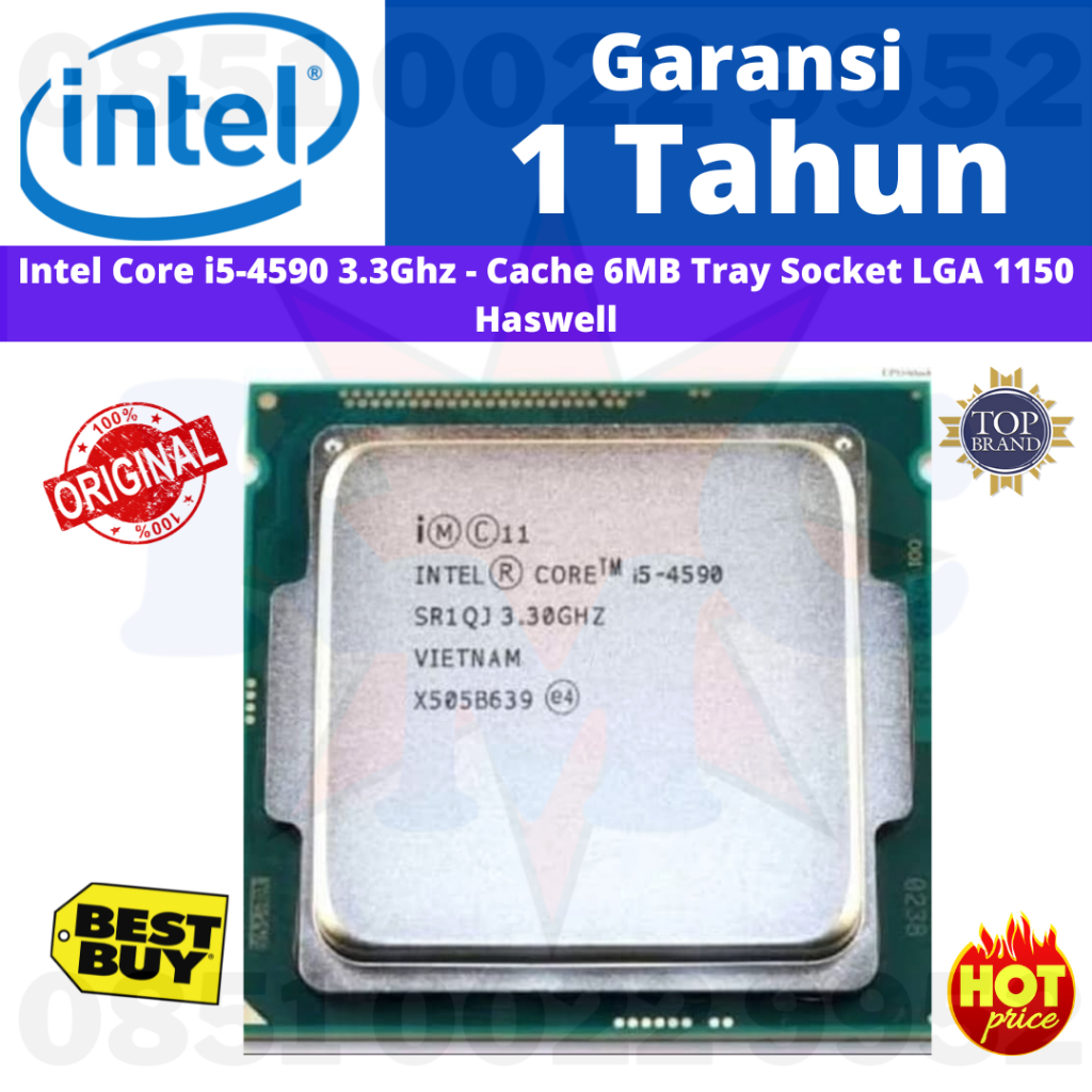 Jual Processor Intel Core i5 4590 3.5 Ghz Tray Socket 1150 | Shopee ...
