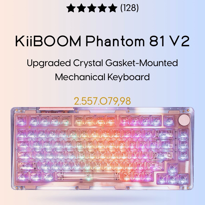 Jual [READY STOCK] KiiBoom Phantom 81 V2 Mechanical Wireless Keyboard ...
