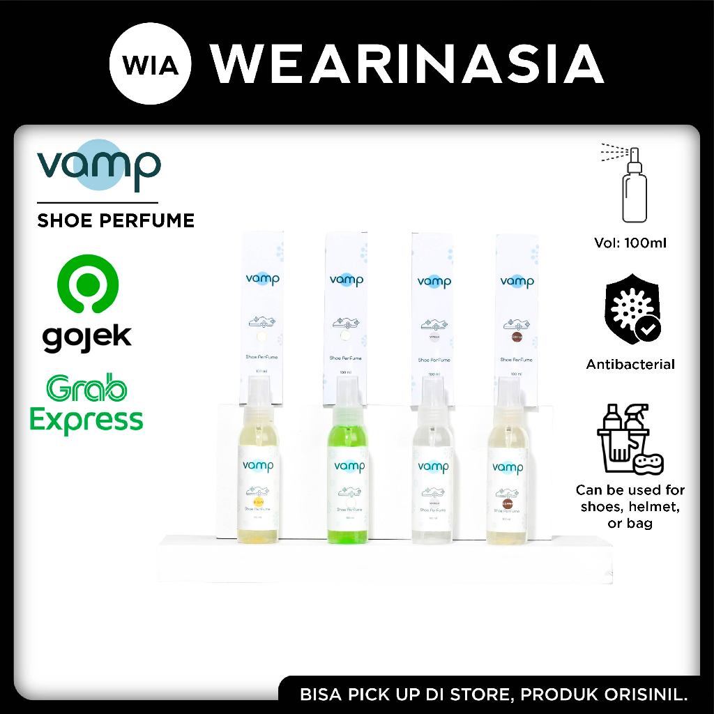 Jual WIA Vamp Antibacterial Spray Parfum Sepatu Helm Tas Shoe Perfume ...