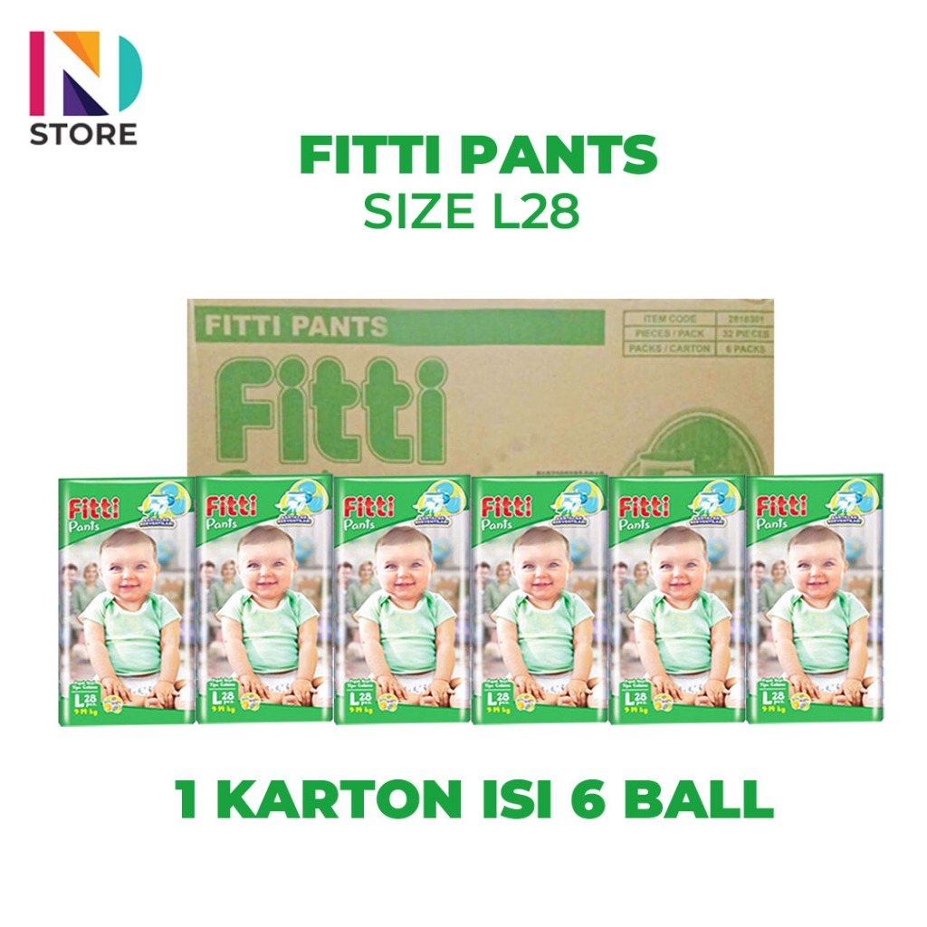 Jual FITTI PANTS S40/M32/M52/L28/L46/XL26/XL40/XXL24/XXL36 1 KARTON ...