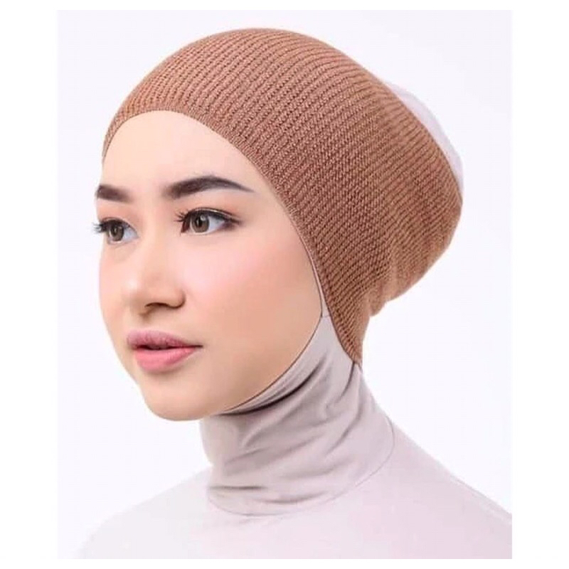 Jual inner Rajut / Dalaman Hijab 1 warna, 2 warna & 4 warna (grosir 20 ...
