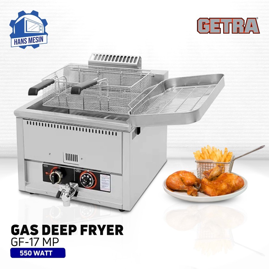 Jual GAS DEEP FRYER GETRA GETRA GF-17MP TABLE TOP GAS DEEP FRYER ...