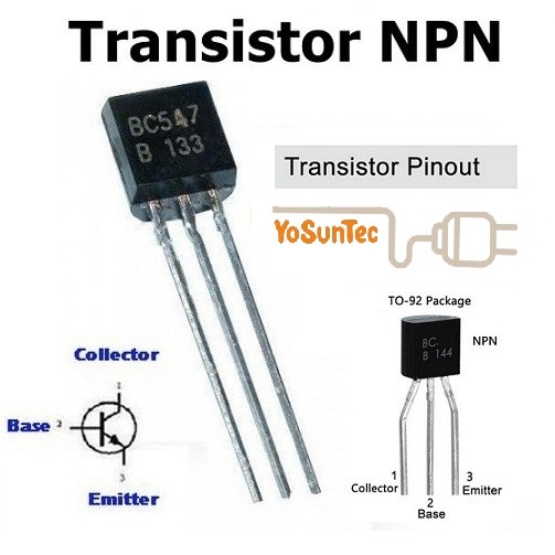 Jual Transistor NPN BC547 (isi 10) BC 547 BC557 BC 557 General Purpose ...