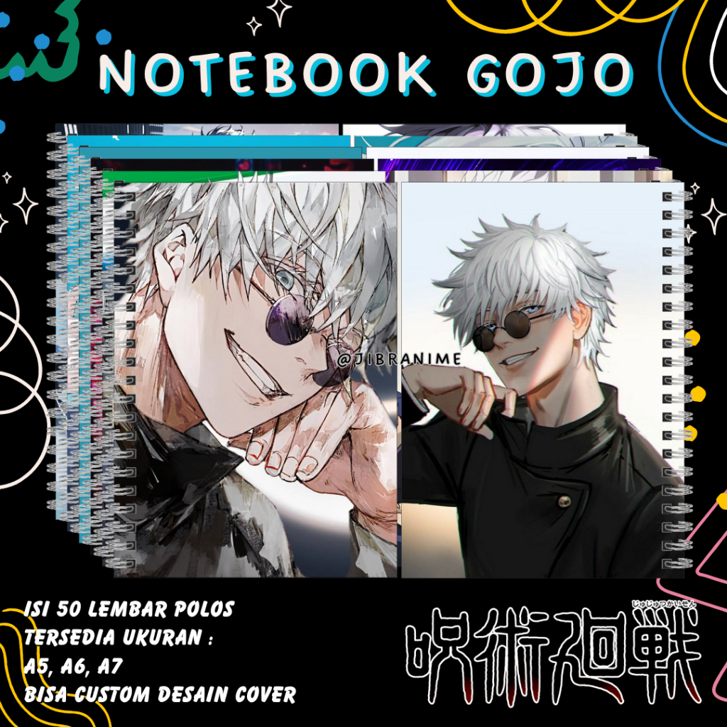 Jual NOTE BOOK GOJO JUJUTSU KAISEN / NOTEBOOK GOJO JUJUTSU KAISEN ...