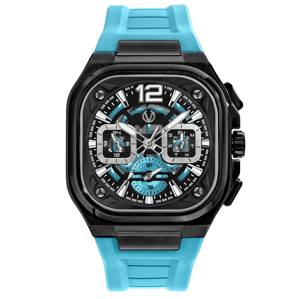 Jual Christ Verra Casual Men's Watches CV 109068G-36 BLK/L-BLU | Shopee ...