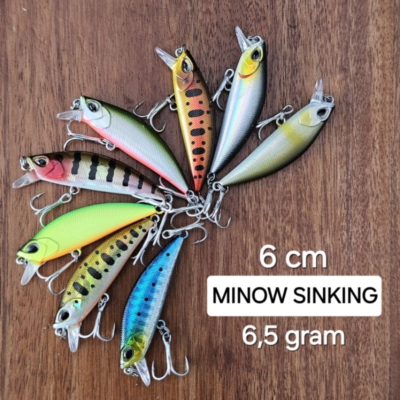 Jual UMPAN PANCING MINNOW SINKING SEA RYOMA 6 CM | Shopee Indonesia