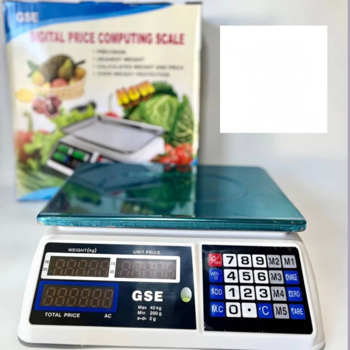 Jual Timbangan Buah Laundry Beras - Timbangan GSE Maks 40kg | Shopee ...