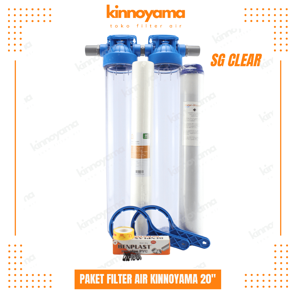 Jual Paket Housing Filter Air Sumur Bor 20 Inci 2 Tahap / Saringan Air ...