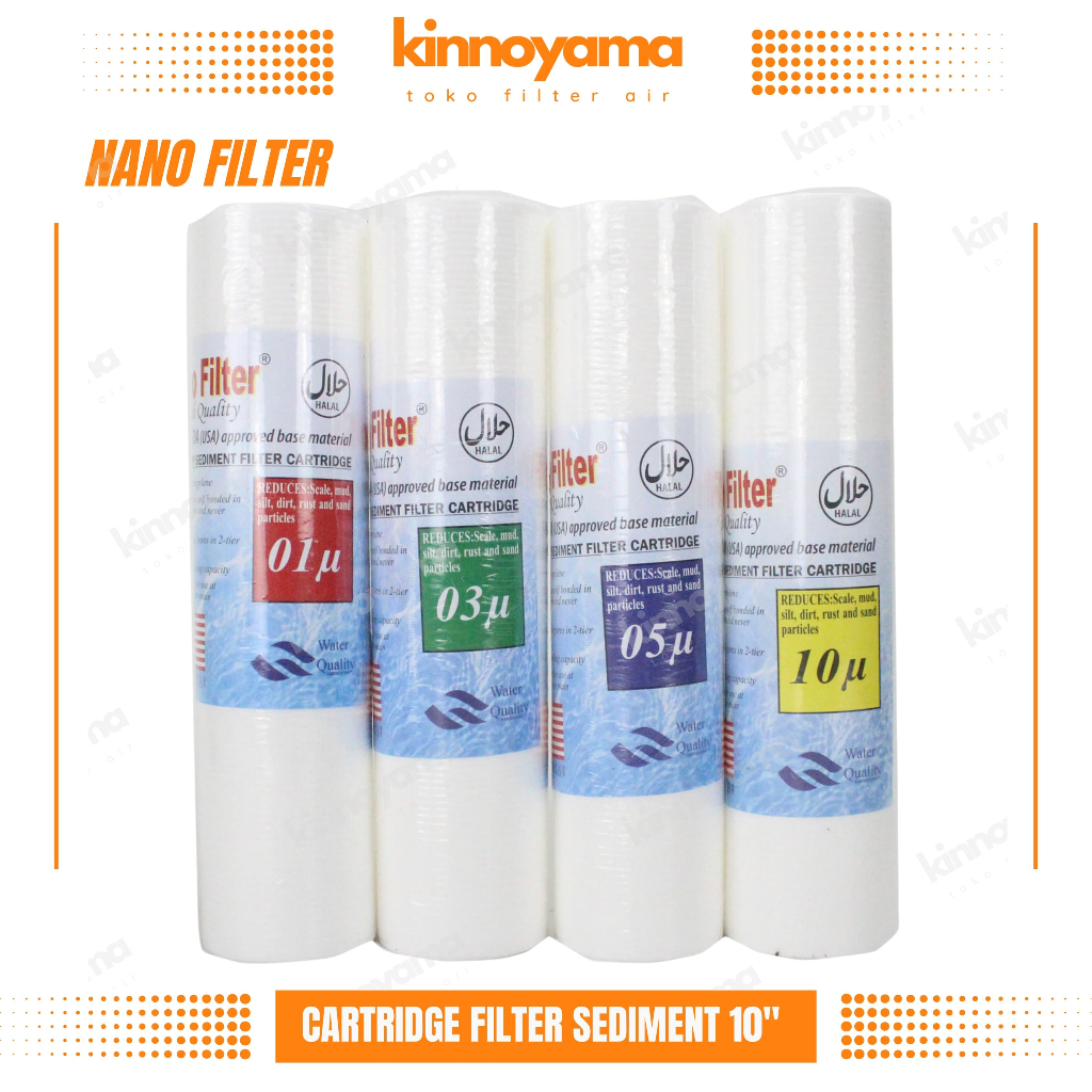 Jual Cartridge Filter Air 10" / Sediment 10" / Spun 10" - Nano Filter ...