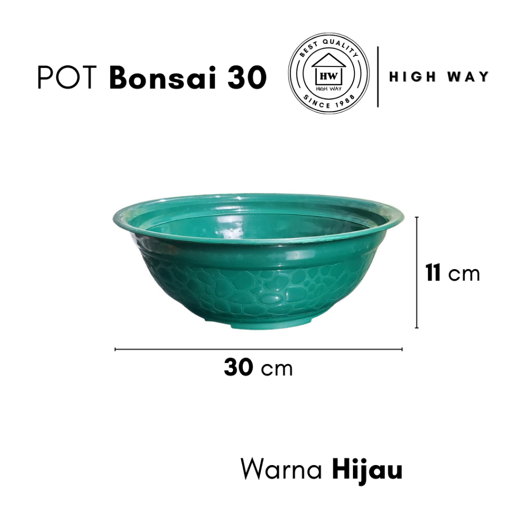 Jual HIGH WAY - Pot Bonsai Bulat 30 Motif Batu Alam Ukuran Besar ...