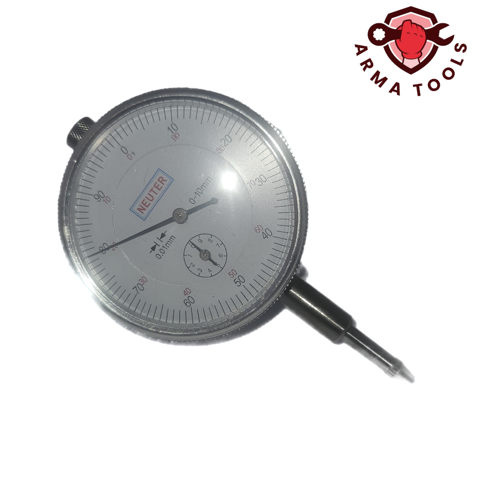 Jual Dial Indicator 0-10 mm 0.01 mm/Dial Gauge/ Jarum Indikator/ Alat Ukur Tusuk | Shopee Indonesia
