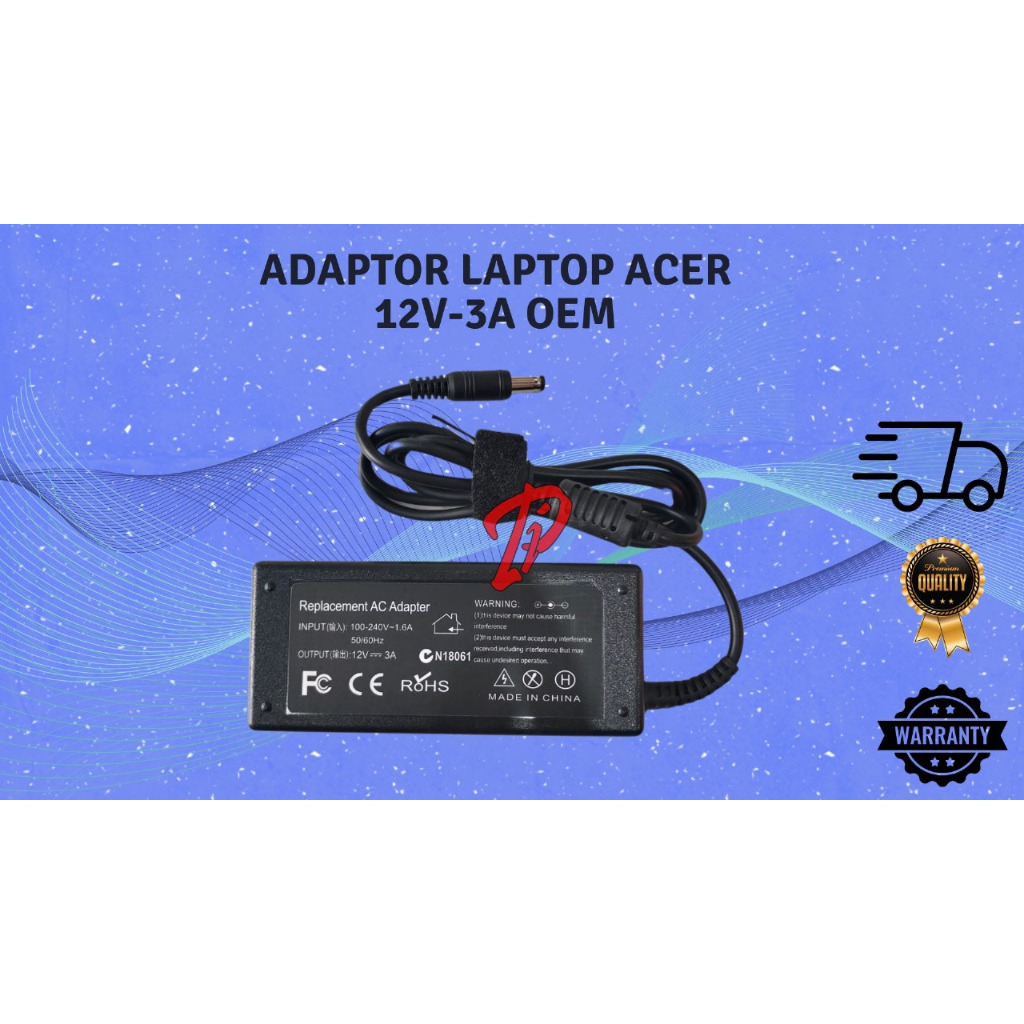 Jual Adaptor Universal untuk Monitor Led / Lcd 12V - 3A jack 5.5*2.5 ...