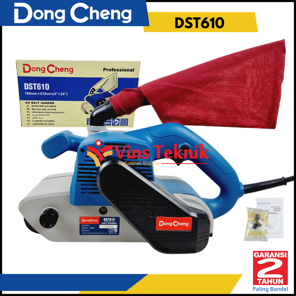 Jual Mesin amplas belt sander 100mm DST 610 DONGCHENG DST610 | Shopee ...