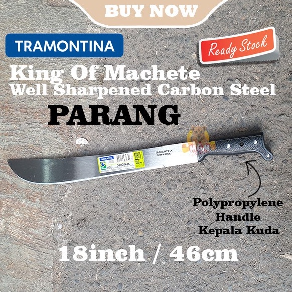 Jual KODE C9Z4 Made in Brazil HITAM Tramontina parang 46cm Bush Machete ...