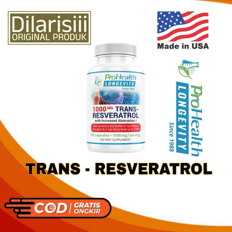 Jual ProHealth Longevity 1000mg Trans Resveratrol ProHealth Resveratrol ...