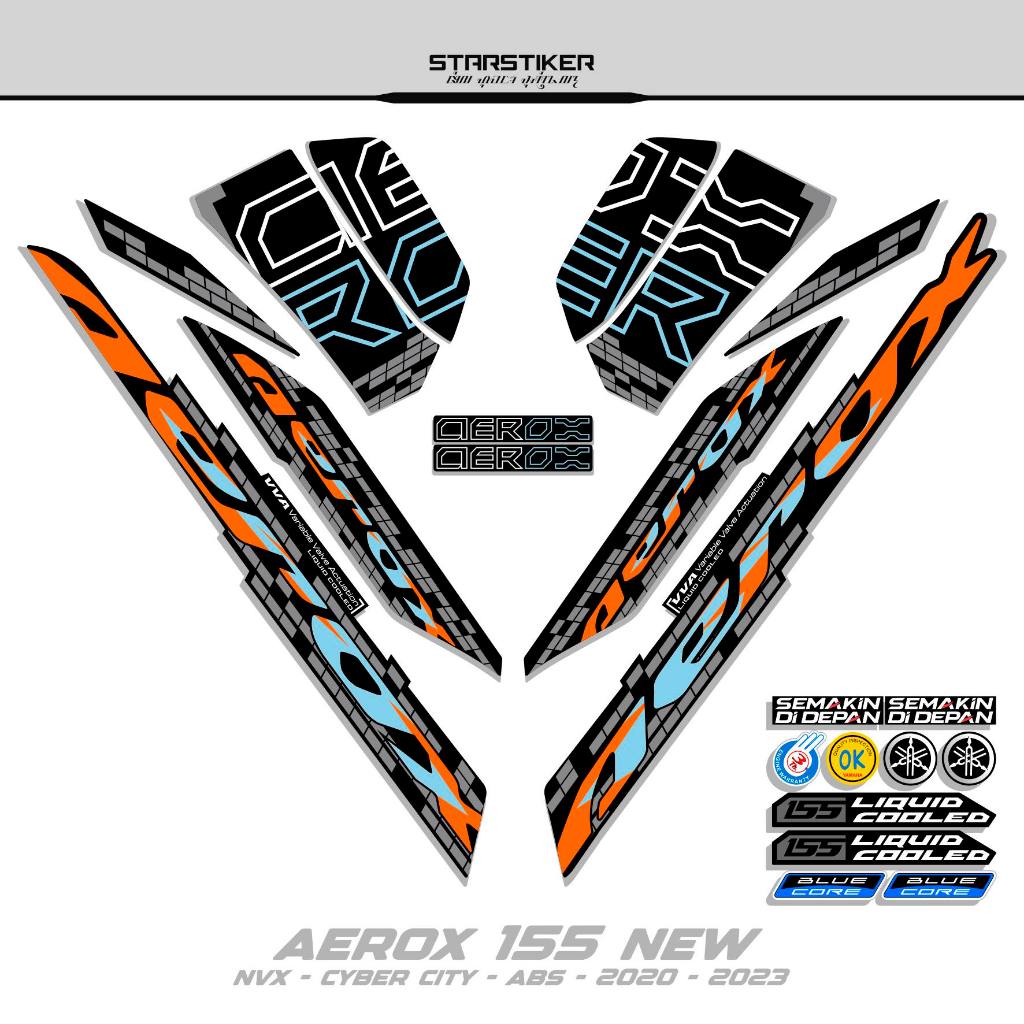 Jual STRIPING AEROX 155 MOTIF 6 / NEW / STIKER AEROX 155 CONNECTED ...