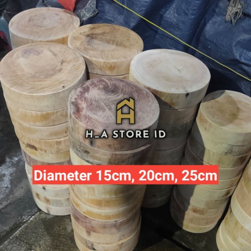 Jual Talenan Kayu Bulat | Talenan Daging | Alas Pemotong Daging ...