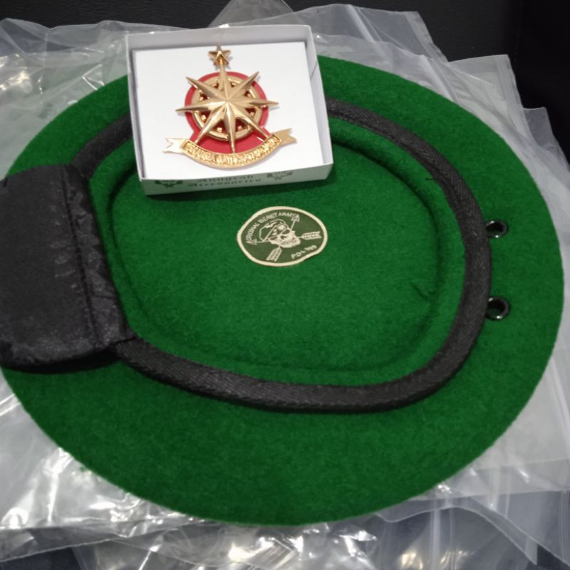 Jual baret tengkorak bekang plus emblem bekang tni ad | Shopee Indonesia