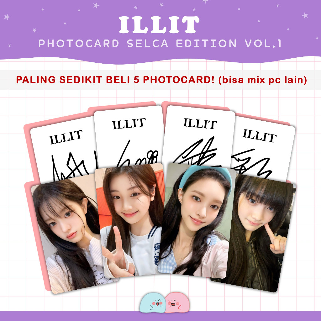 Jual (MINIMAL BELI 5!) PHOTOCARD ILLIT SELCA EDITION VOL. 1 (UNOFF ...