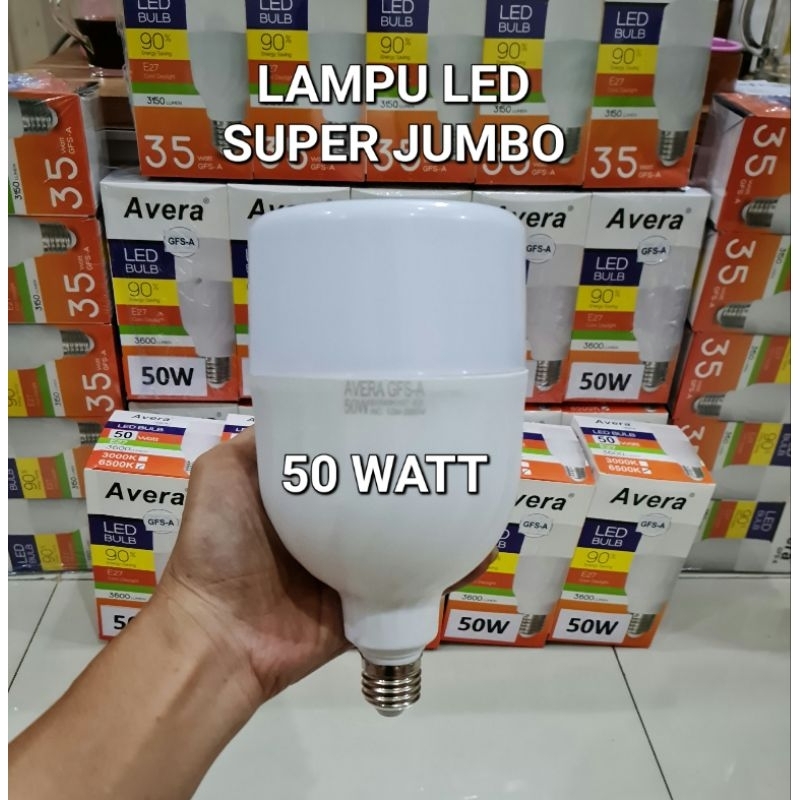 Jual LAMPU KAPSUL LED SUPER JUMBO 50 WATT AVERA GFS-A 90% HEMAT ENERGI | Shopee Indonesia