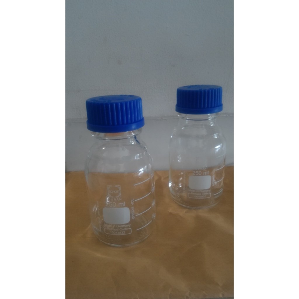 Jual Laboratory Bottle with PP screw cap, Capacity 250 ml, Duran Schott ...