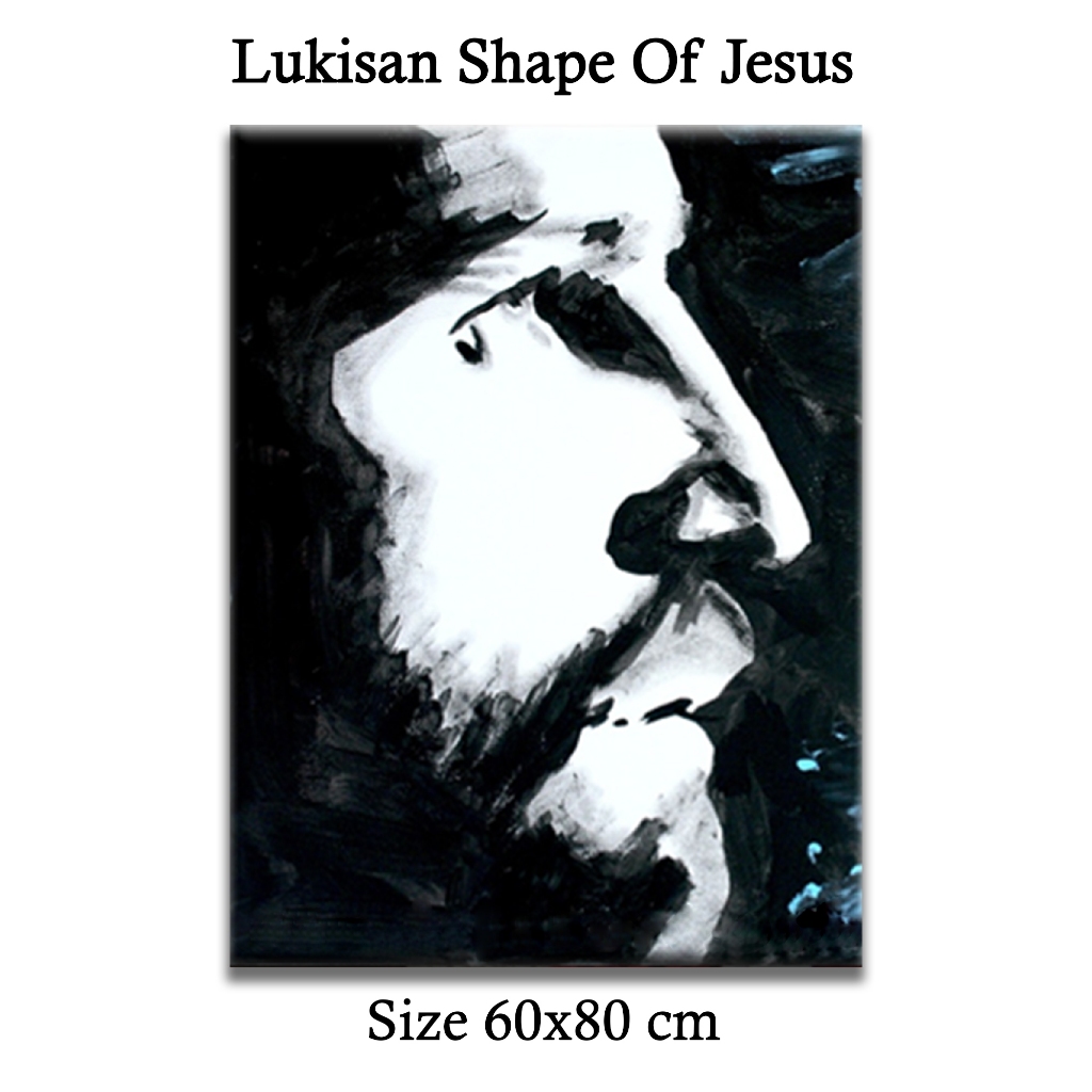 Jual Lukisan Shape Of Jesus Hiasan Dinding | Shopee Indonesia