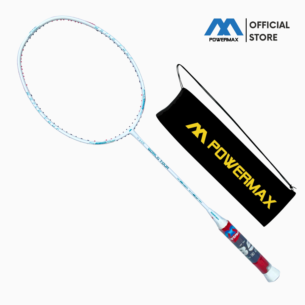 Jual POWERMAX Raket Badminton World Tour 4U 35 Lbs Frame Bulutangkis ...